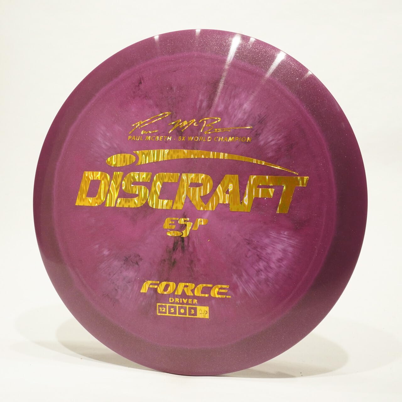 Discraft Force (ESP) Paul McBeth 5X Distance Driver Golf Disc, Pick Your Disc 173-174g Pinkish Purple Swirl - 6