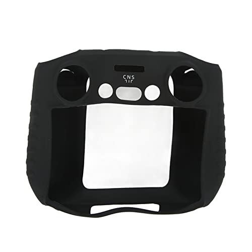 Silicone Cover for Drone Controller, Nonslip Texture for Drone Controller, Silicone Protective Case Reinforcing Rib Design Antidrop Dustproof for (Black)