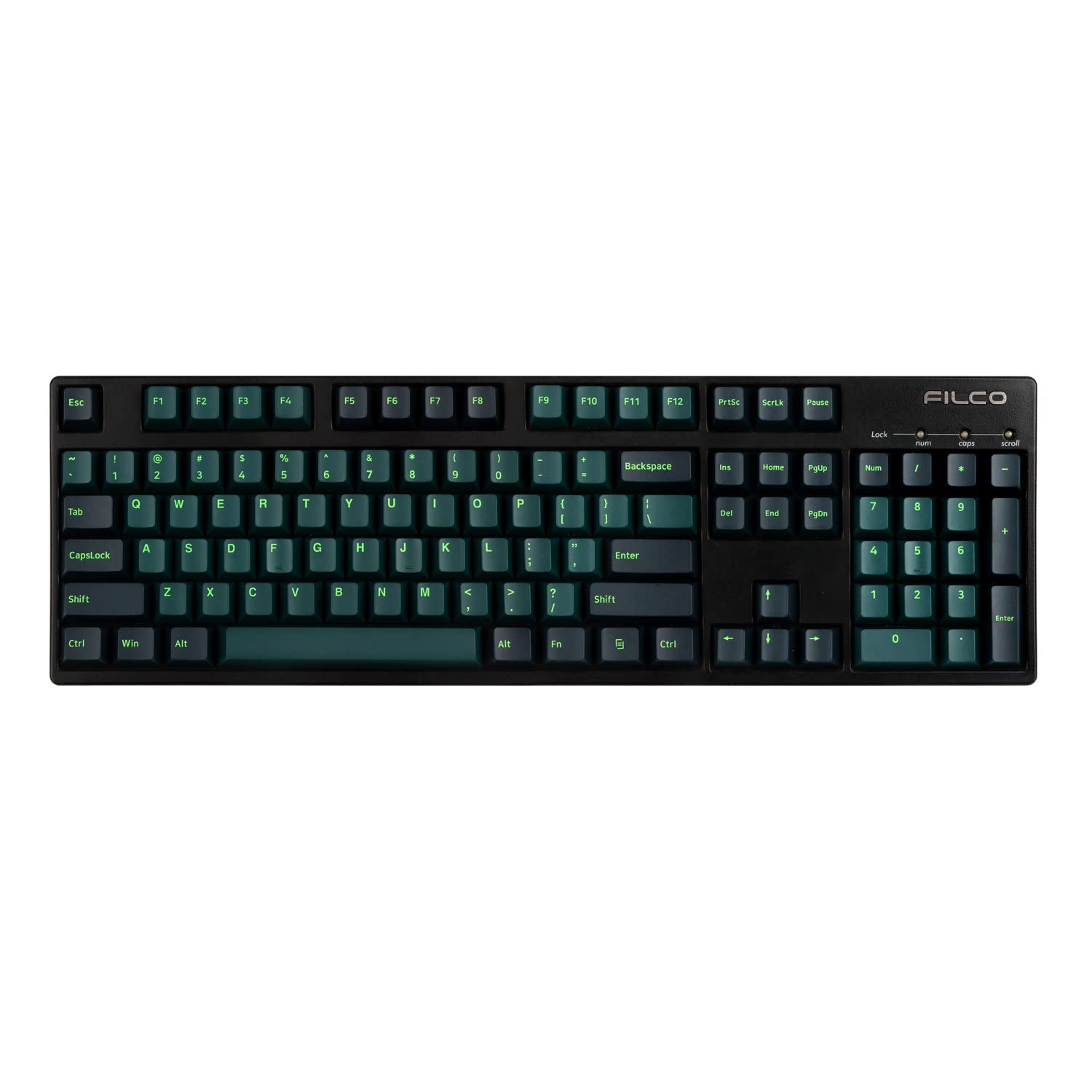 Gaming Keycaps Set Doubleshot PBT Keycap Set for Cherry 3000 for Mechanical Gaming Keyboard (Dark Green)