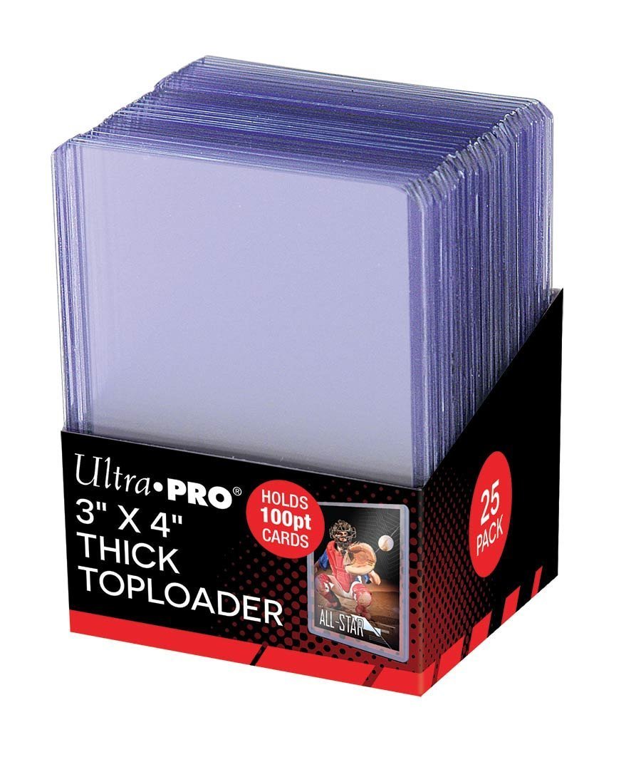 Ultra Pro 3" X 4" Super Thick 100PT Toploader 25ct 2-Pack
