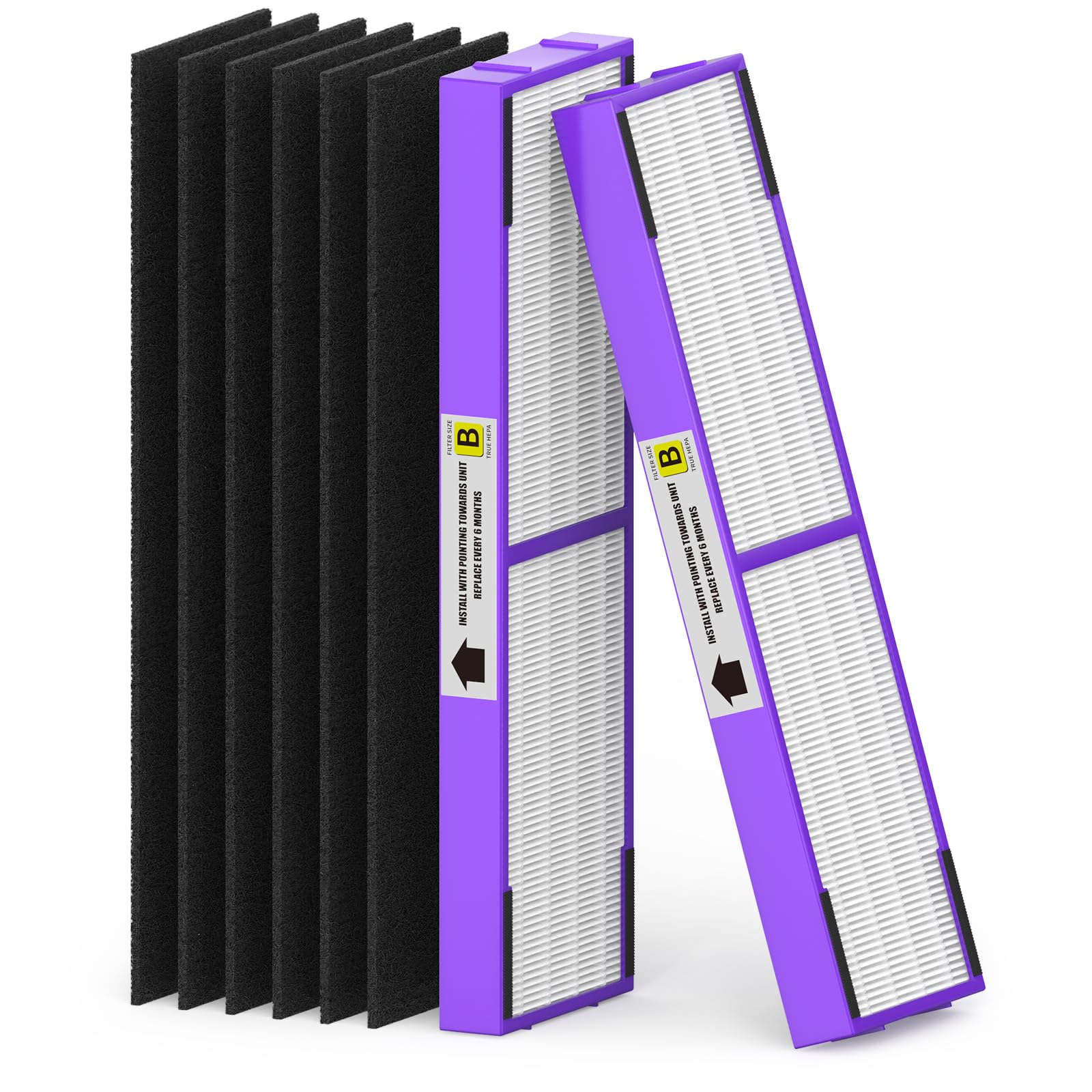 FLT4850PT HEPA Filter B Fresh Pet Replacement Compatible with Guardian Models AC4850, AC4825, AC4870, CDAP4500, AC4900, AC4300, AP2200, FLT4850PT, Violet, 2-Pack