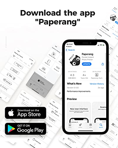 paperang Label Makers Machine, 0.6 Inch Rechargeable Mini Labeler,Portable Bluetooth Wireless Label Printer Handheld, Multiple Templates Inkless for Phone Office Home Organization