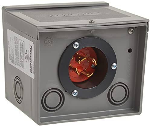 Generac 6337 30-Amp 125/250V Raintight Power Inlet Box - Reliable Outdoor Generator Connection