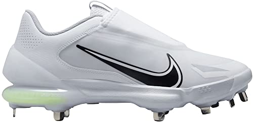 Nike Force Zoom Trout 8 Pro CZ5915-100 White-Black Men's Metal Baseball Cleats 13 US