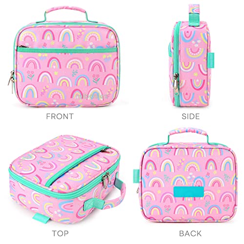 mibasies Back to School Set, Toddler Backpack, Lunch Box Preschool Kindergarten for Girls