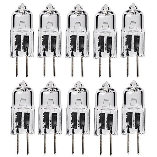 Classic Light Bulb - JC 35 Watt Halogen GY6.35 Bi Pin Lamp (12V) Low Voltage (10 Pack) (35 Watt)
