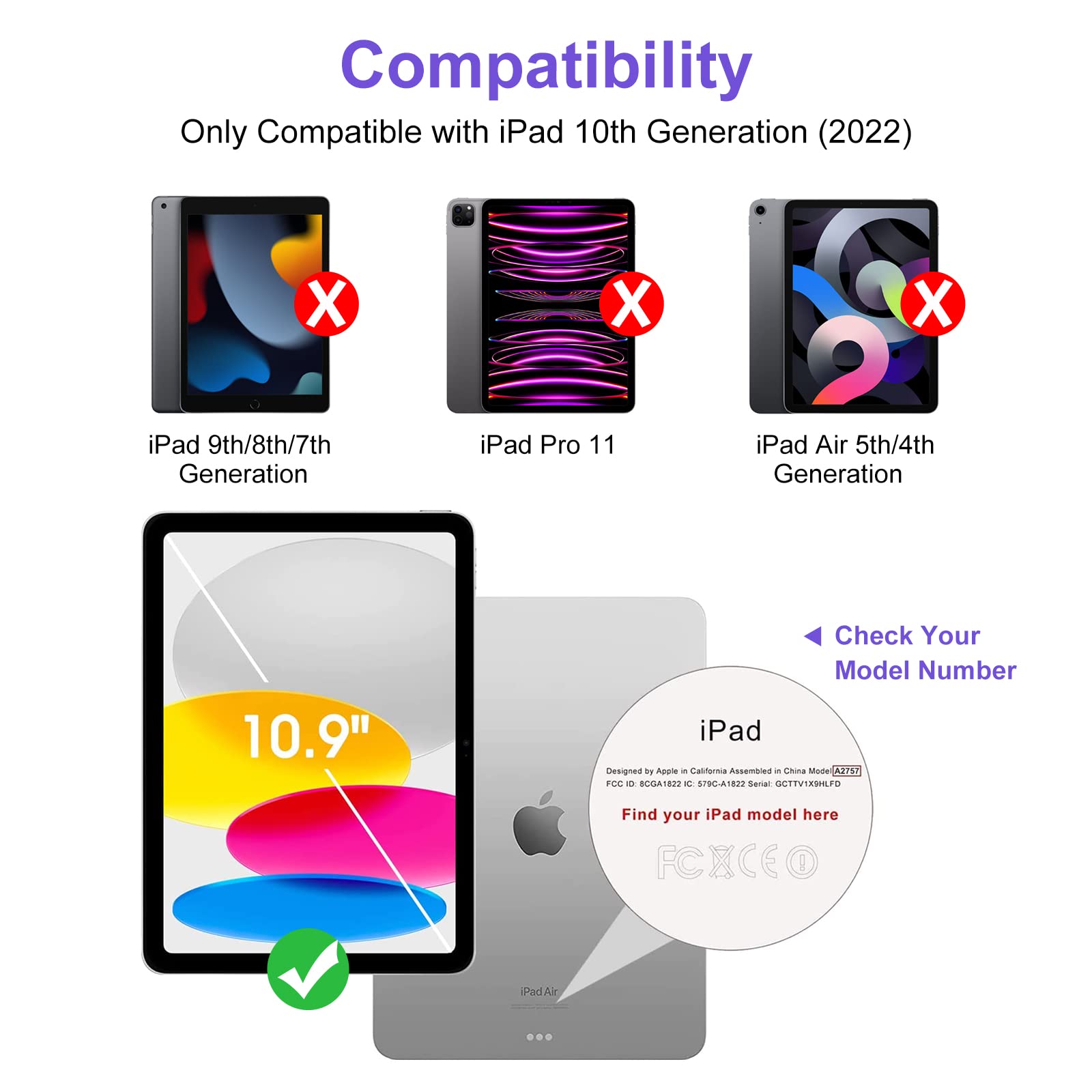 Fabunor [2 Pack Matte Surface Screen Protector Compatible with iPad 10th Generation 2022 (10.9 Inch), Matte PET Film for Drawing & Writing, Anti Glare, Compatible with Apple Pencil