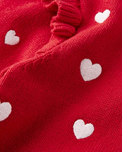 Gymboree,and Toddler Long Sleeve Sweater Dresses,Red Hearts,7