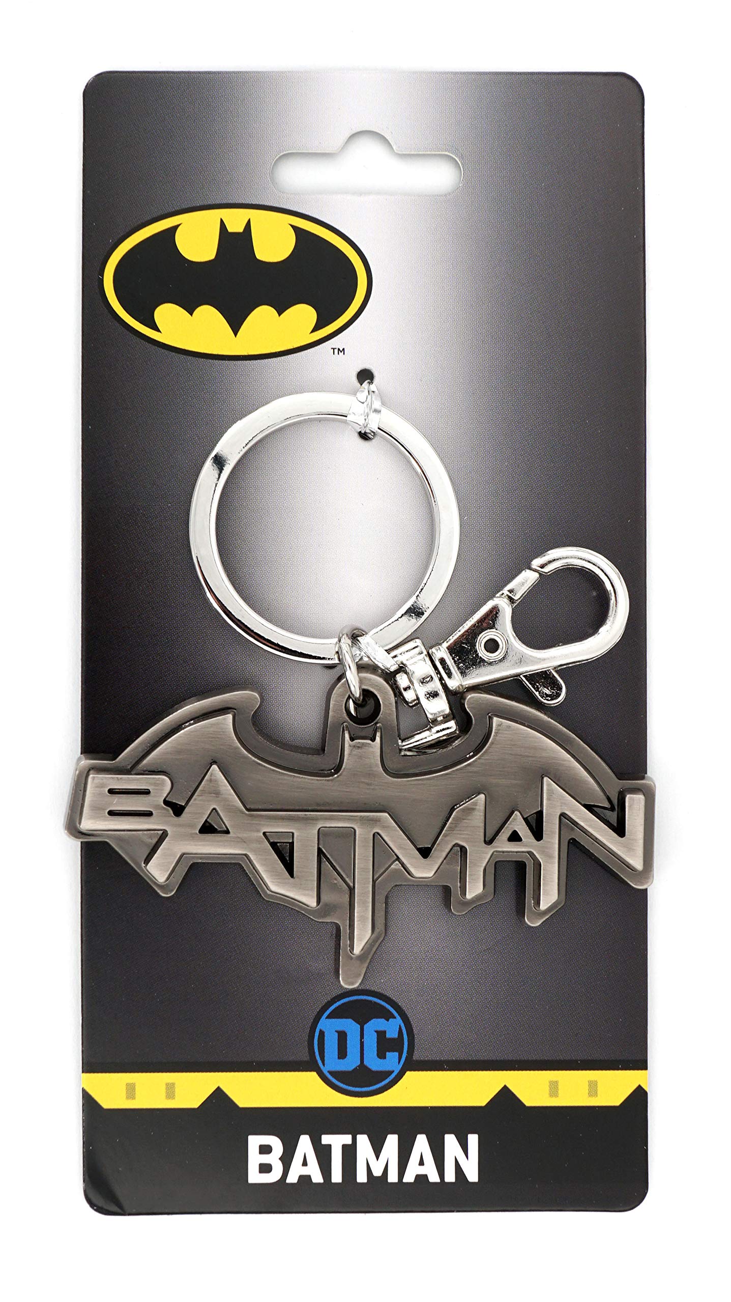 DC Batman Logo Pewter Key Ring
