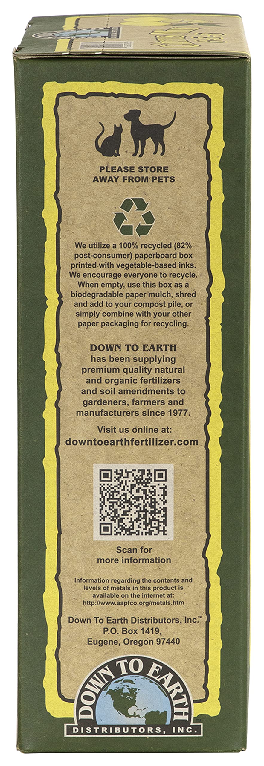 Down to Earth All Natural Fertilizers Organic Citrus Mix 6-3-3, 5 lb Box Fertilizer for Lemons, Limes, Oranges Citrus Trees