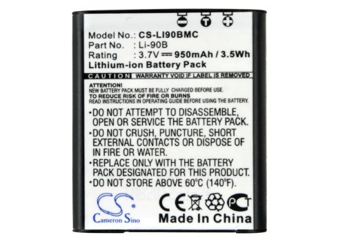 GYMSO Battery Replacement for Olympus Li-90B, LI-92B DS-9000, DS-9500, Powers Stylus SP-100, SH-50 his, Stylus XZ-2, Stylus XZ-2 his, Stylus XZ-2 iHS