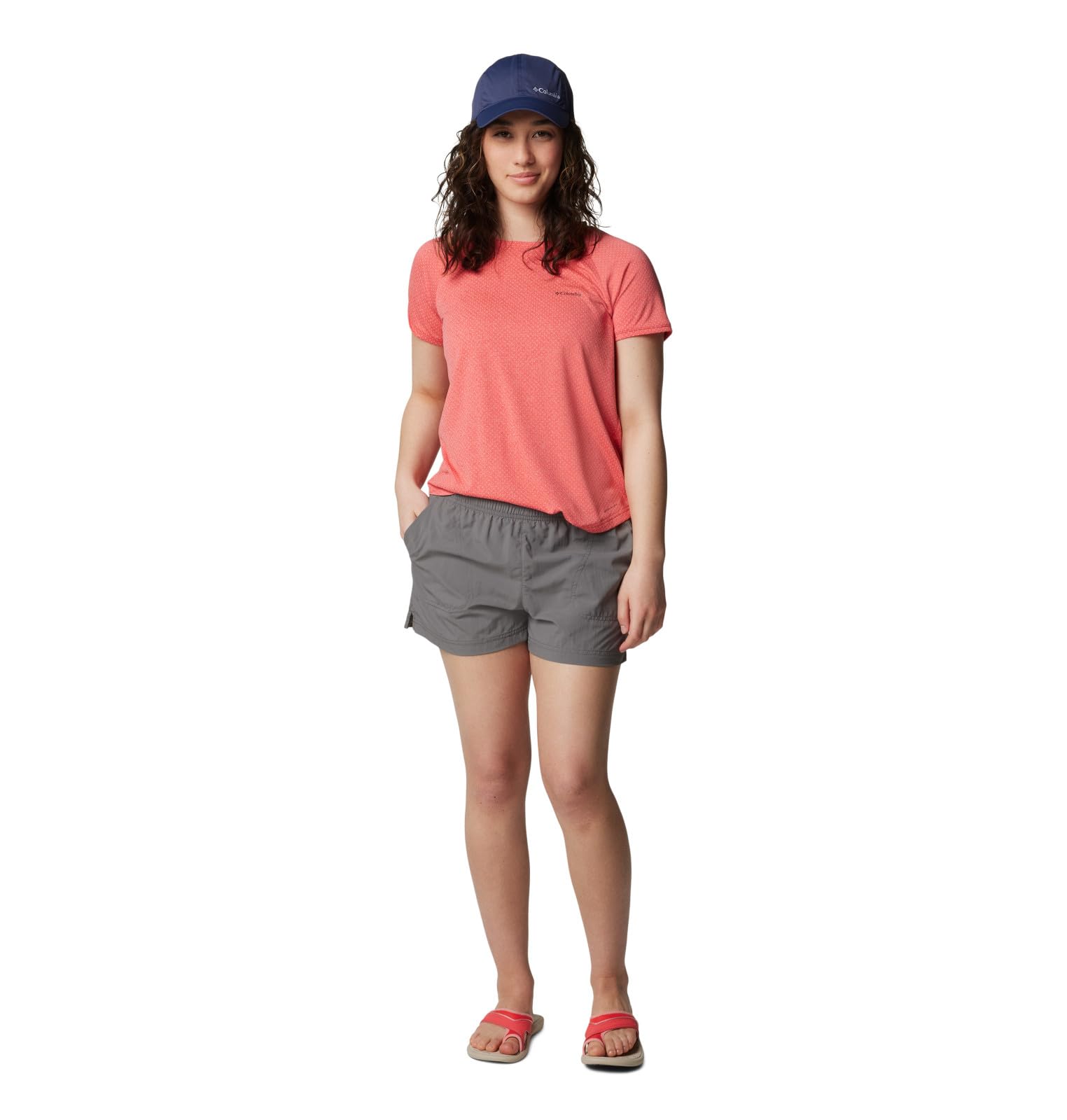 Columbia Women's Plus-size Sandy River Short, Breathable, Sun Protection Shorts, City Grey, 3X x 6