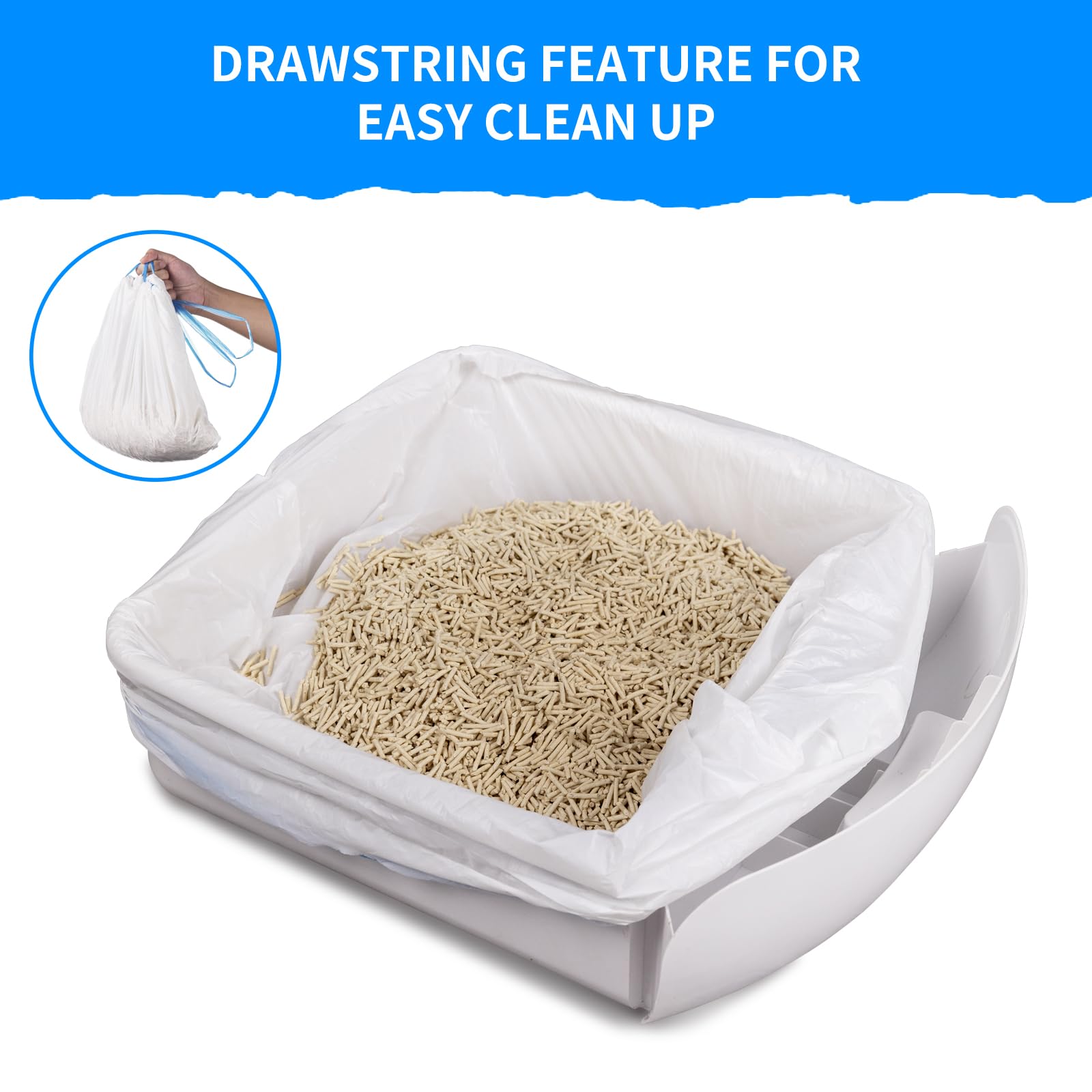 Cleanpethome 60 Count Waste Bag, 15 Liters Capacity, Animal Waste