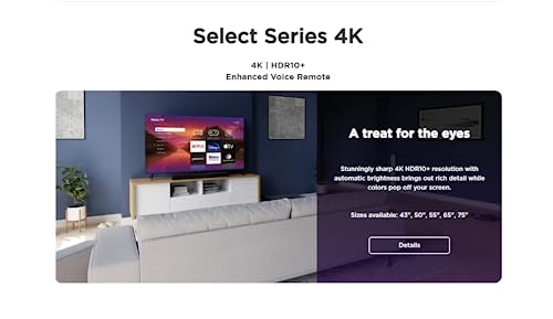 PHILIPS 55-Inch Class 4K 2160p Smart TV Led HDR10 120Hz Refresh Rate Roku TV Works with Siri Hey Google & Airplay 55PFL(Renewed)
