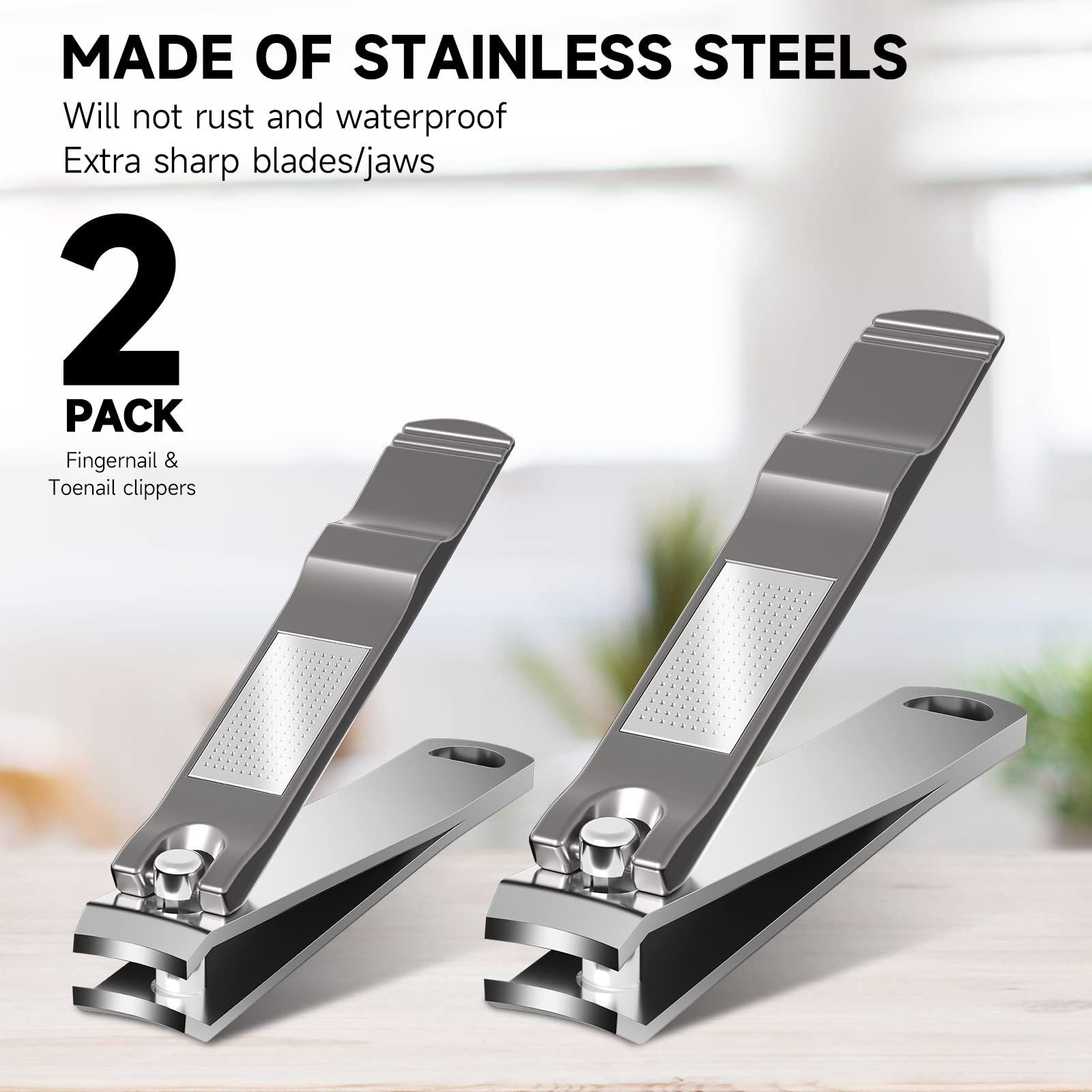 FACEMADE 8 PCS Tools, 5 PCS Tweezers Set with Scissors and Eyebrow Razor, 3 PCS Nail Clippers Set, Help to Keep Daily Clean Routine