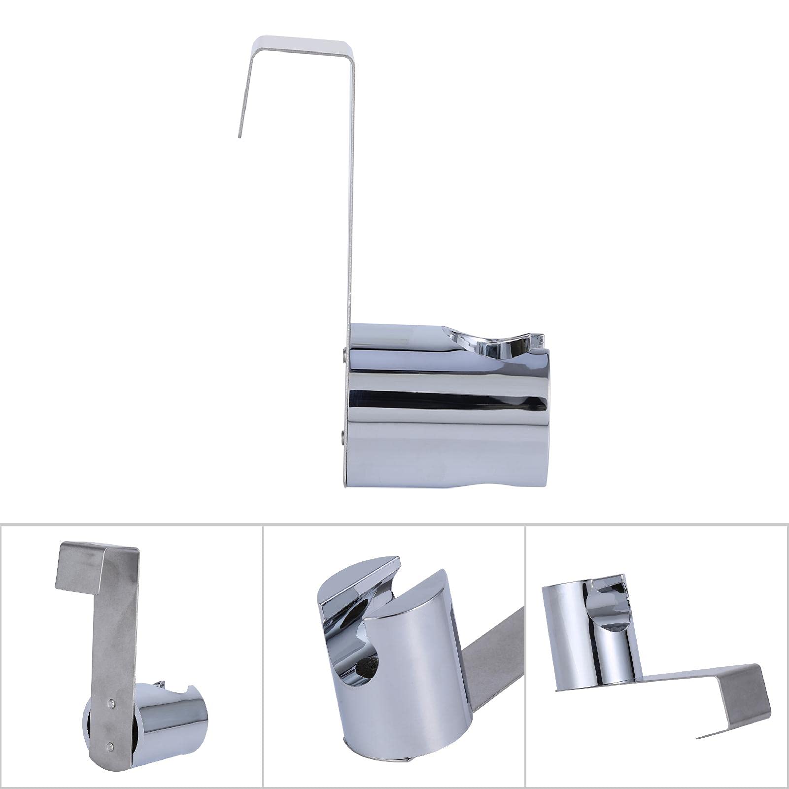 Shanrya Toilet Bathroom Attachment, No Plumber Required Electroplating Easy to Install Modern and Fashion Toilet Bidet Sprayer Holder, for Bathroom Bidet Sprayer(Dedicated Socket, 12)