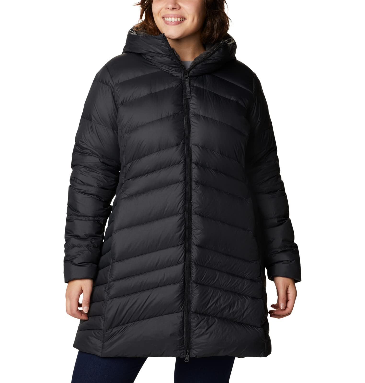 Columbia Women's Autumn Park Down Mid Jacket, Black, X-Large
