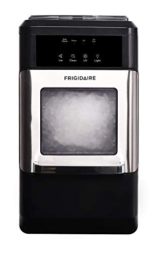 Frigidaire EFIC235-AMZ Countertop Crunchy Chewable Nugget Ice Maker, 44lbs per day, Self Cleaning Function