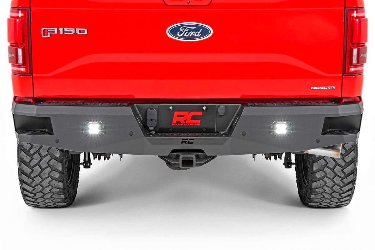 Rough Country Heavy Duty Rear LED Bumper for 2015-2020 Ford F-150-10771