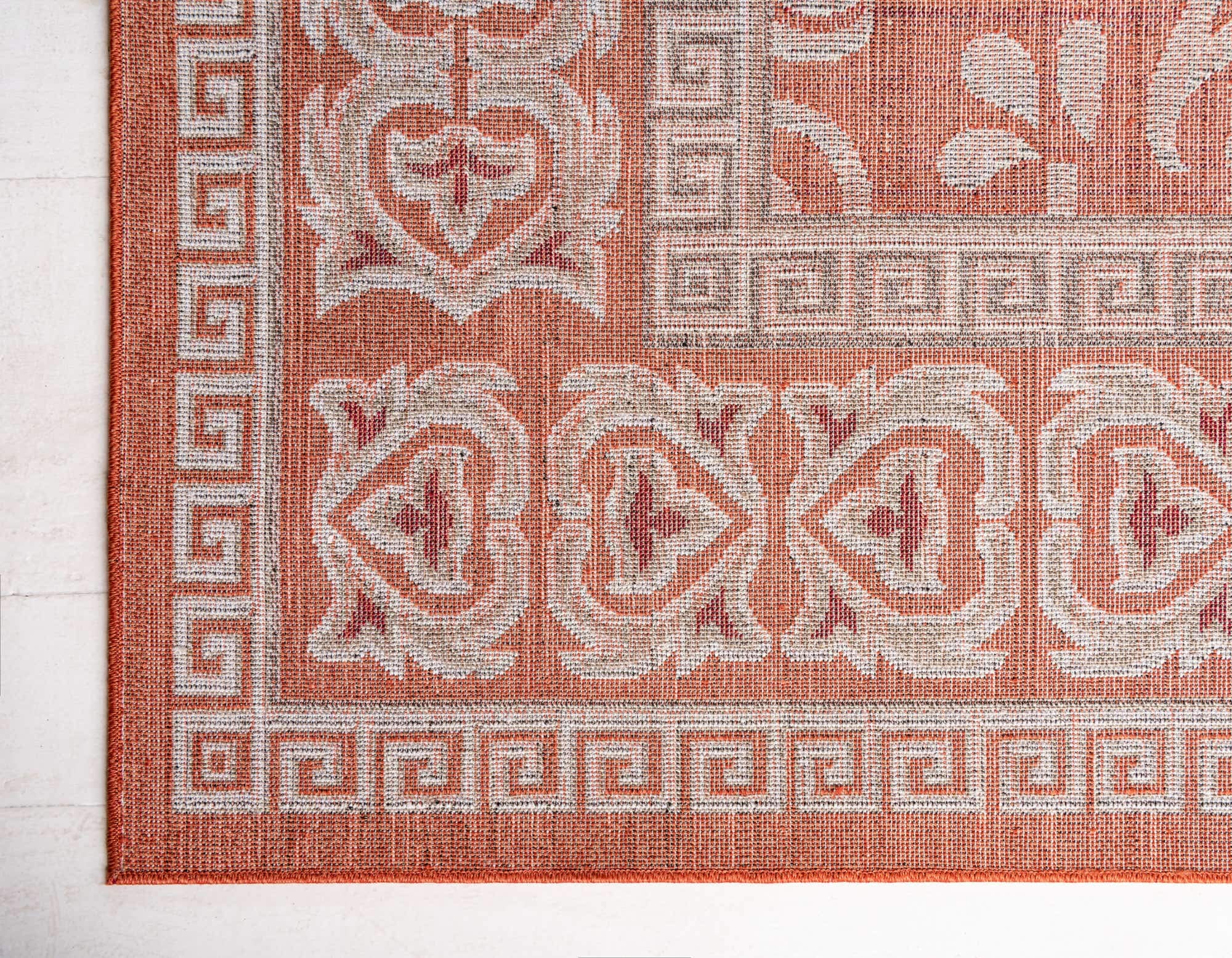 Unique Loom Outdoor Botanical Collection Area Rug - Atlanta (9' x 12' Rectangle, Cream/ Beige)