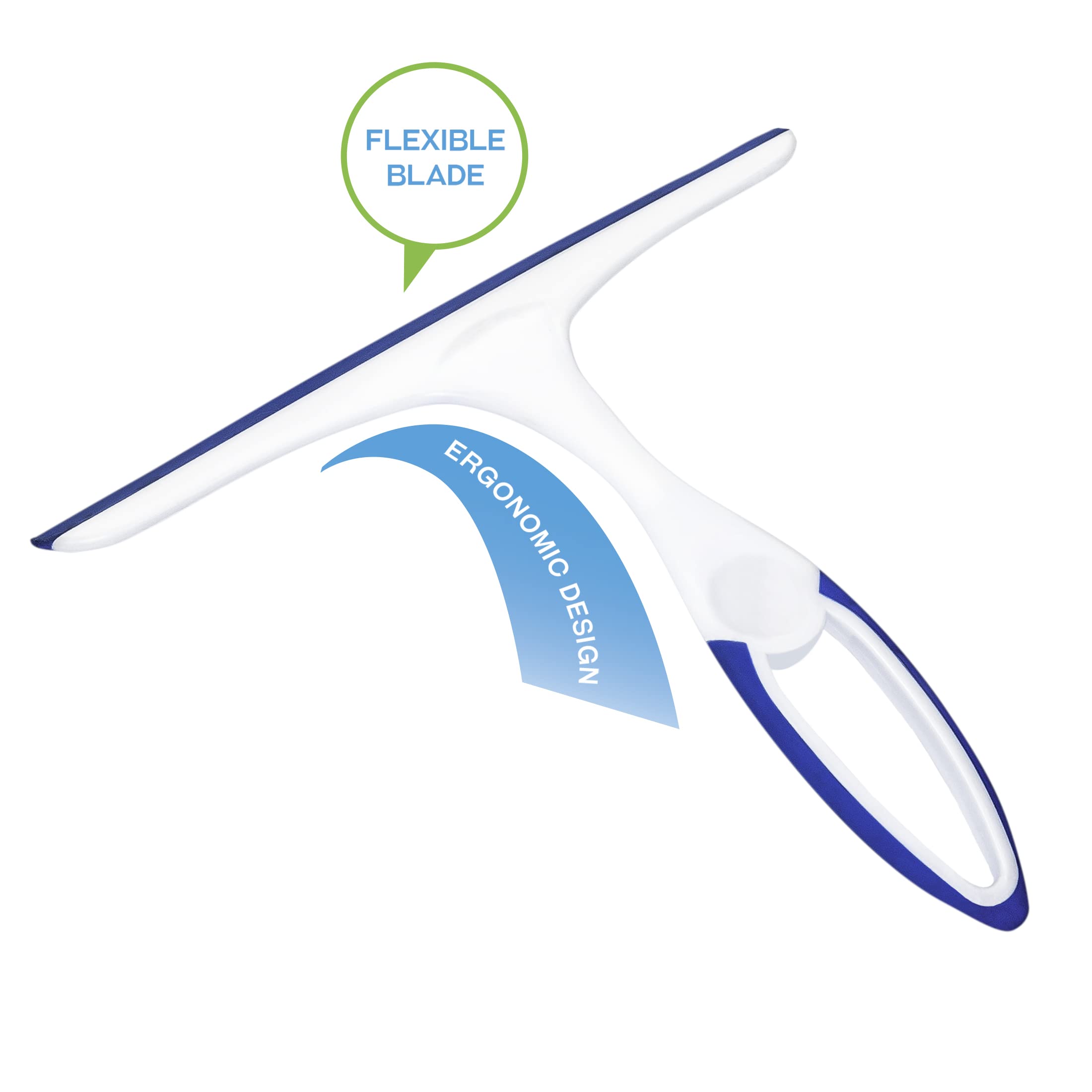 CleanAide All Purpose Squeegee for Window Glass Mirror and Shower Door