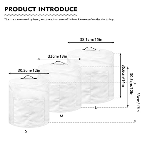Tutolipy Stylish Print Pressure Cooker Cover Anti Static Dust Cover for 8 Quart and Electric Pressure Cooker,Kitchen Appliance Cover with Pocket