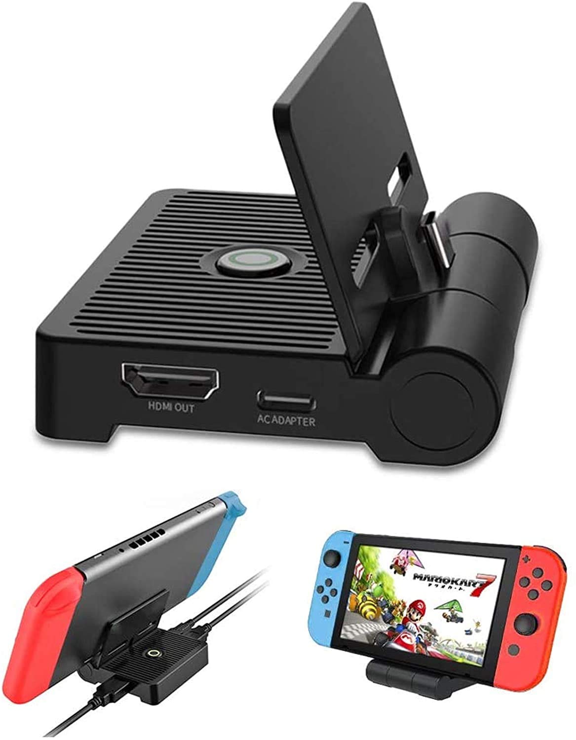 Nintendo 2020 Switch Family Christmas Holiday Bundle - Animal Crossing: New Horizons Edition + NexiGo_Joy-Con and Pro Controllers Charging Dock + Console Charging Station Bundle