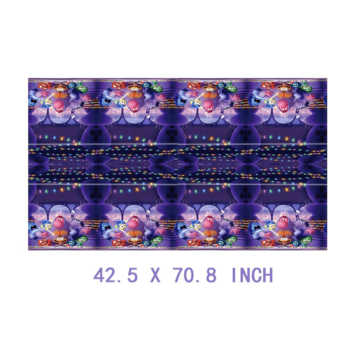 MC TTL Inside Out 2Table Cloth 70 x 42 Inch for Baby Shower Birthday Party Decoration Supplie