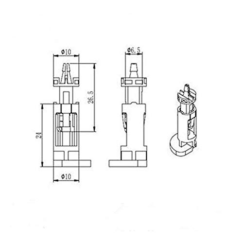 Comimark 12Set Plastic Mounting Clip for Intel 4 Way CPU Coolers