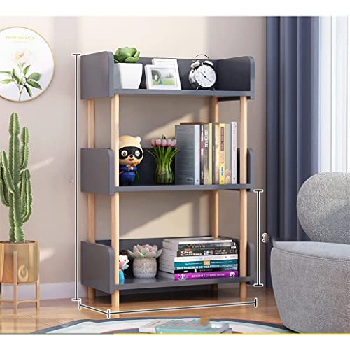 FHDGH Simple Floor-to-Ceiling Bookshelf Simple Living Room Multi-Layer Shelving Shelf Saving Space Primary School ( Color : Black , Size : 40*80cm )