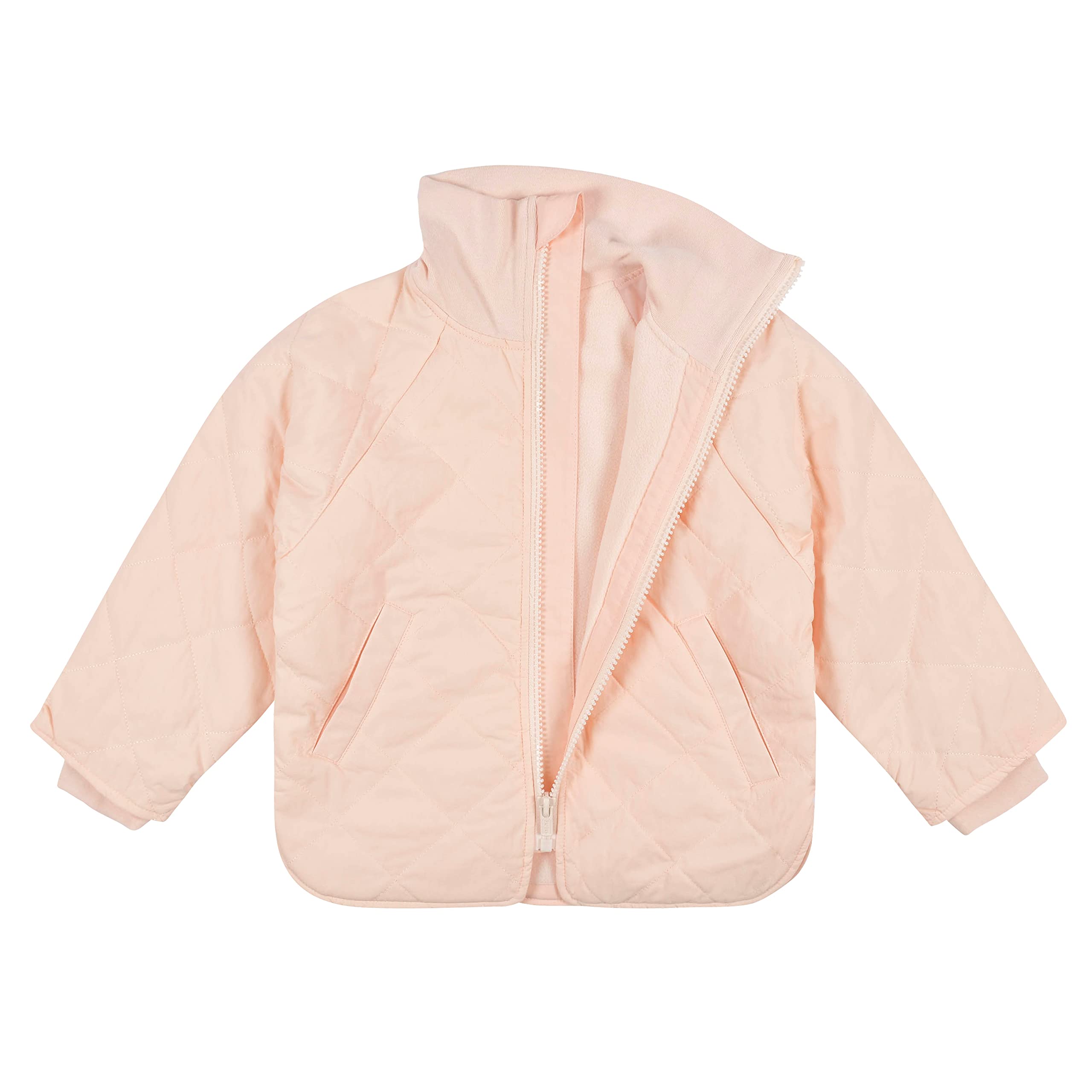 GerberBaby GirlsToddler Hooded Quilted JacketPink18 Months