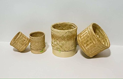 New Sticky rice bamboo thai basket Handmade big and small