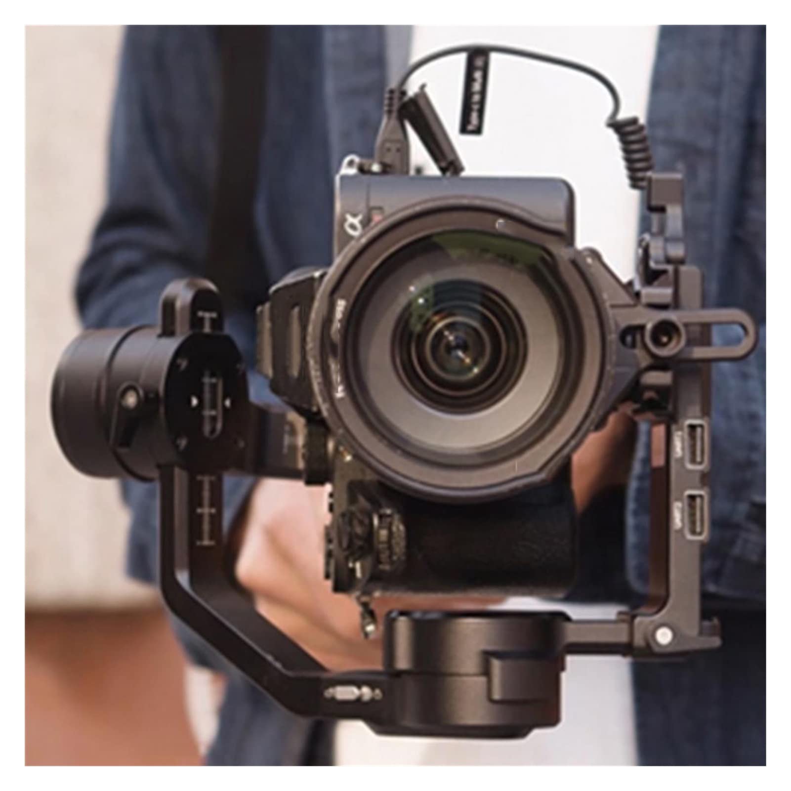 DONCK Action Camera Stabilizer DSLR Camera Stabilizer Handheld Video Gimbal Fit for DSLR Mirrorless Camera 2.2 Kg Payload for Outdoor Video Recording