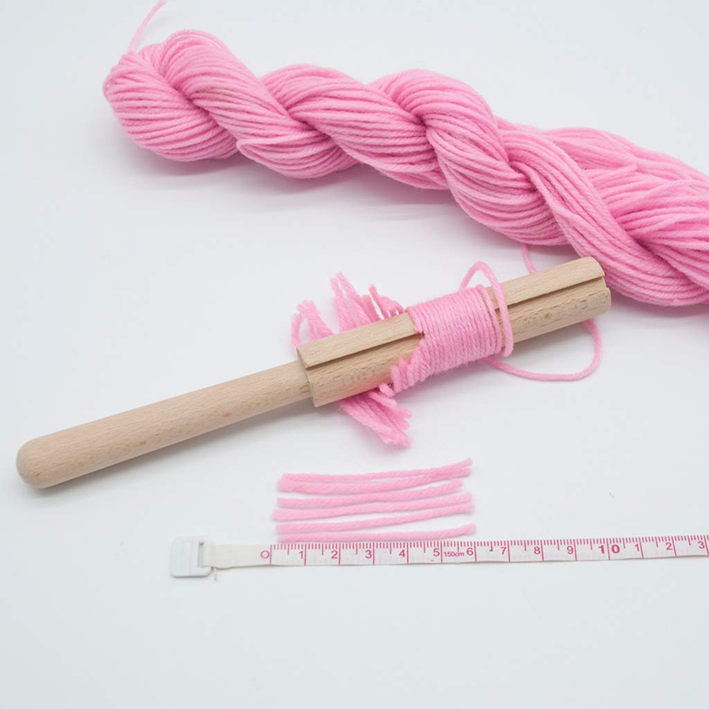 SHUANGSHI Yarn Cutter, Wooden Latch Hook Crochet Yarn Cutter Tool for Tapestry Carpet Rug Making DIY