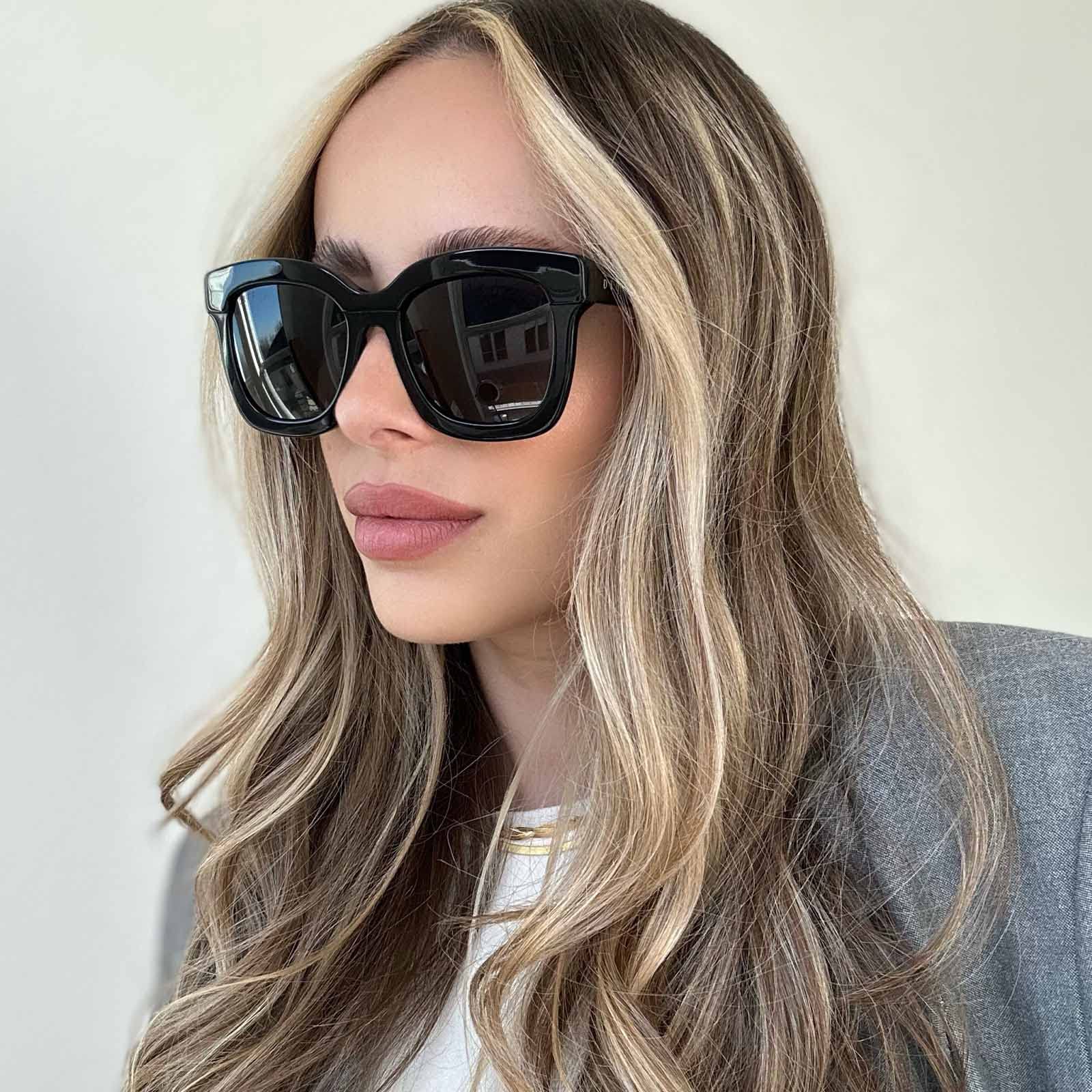 DIFF Eyewear Carson Black One Size