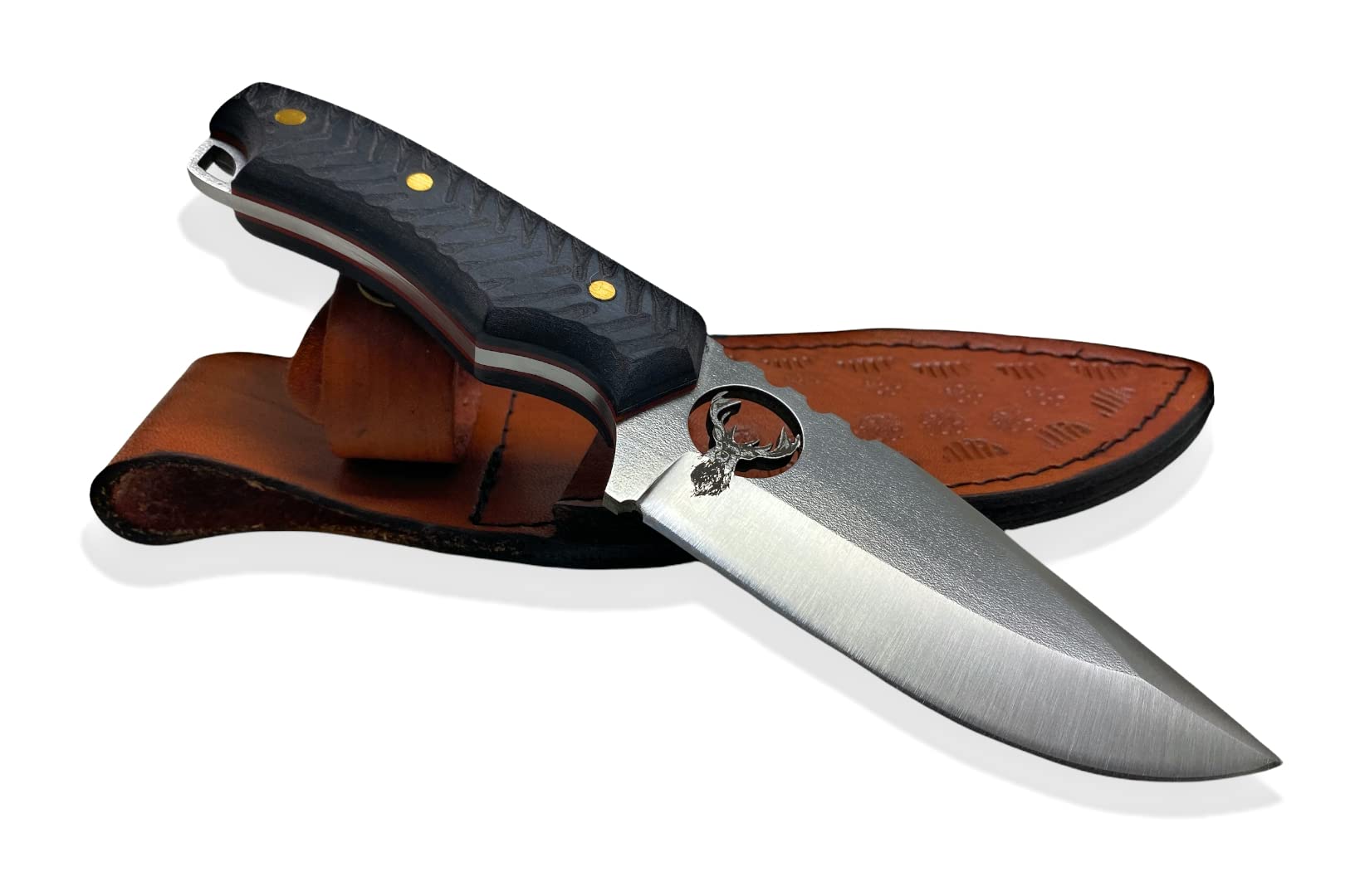 Custom Handmade Knife-4116 Stainless Steel Survival Knife for Hunting and Camping- Fixed Blade Knives - Include Sheath