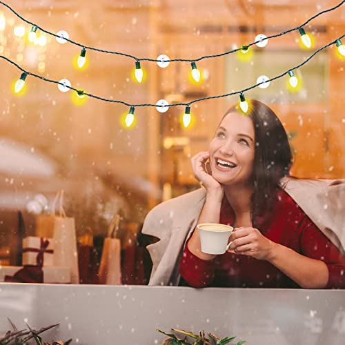 Skyley Christmas Light Holders Mini Suction, Hang Clips Cup Shower Hooks Outdoor Seasonal Lighting for Window Glass Home Kitchen Bathroom (200 Pcs), Clear
