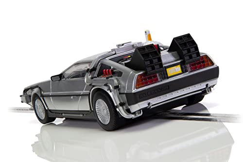 Scalextric Back to The Future Part II Delorean 1:32 Slot Race Car C4249, Silver