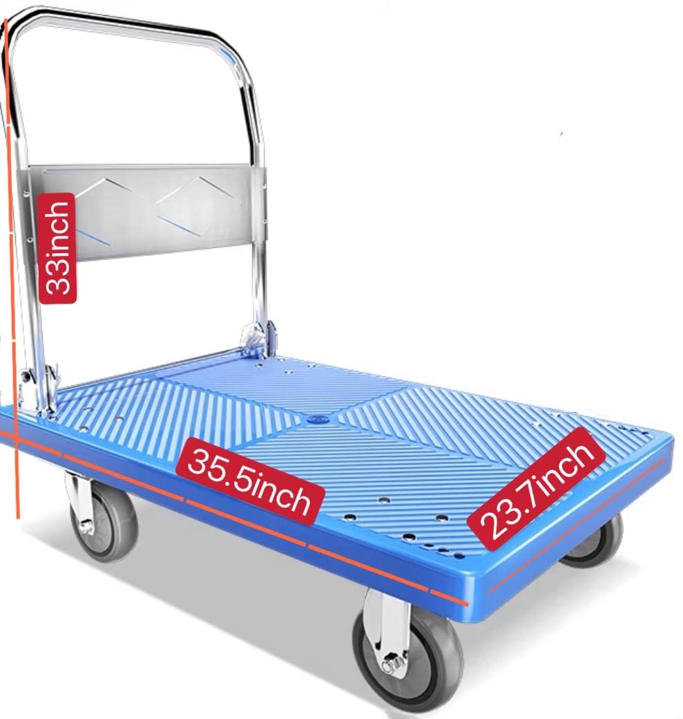 Folding Platform cart Dolly cart Push Cart Dolly Moving Platform (1000 LBS(36x24 INCH))