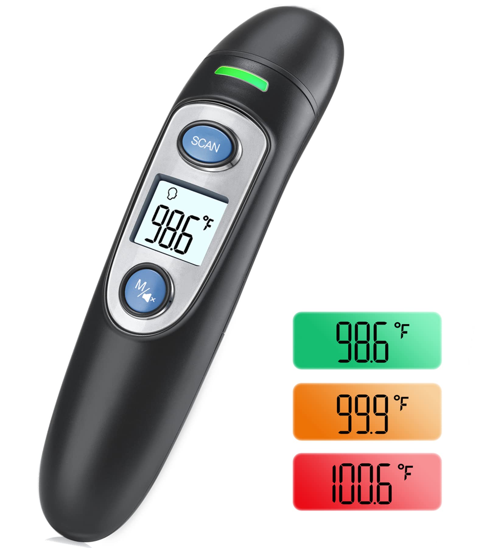 GoodBaby Non-Contact Forehead Thermometer, Digital Thermometer for Adults and Kids, Fast & Accurate with Fever Alarm Memory Function