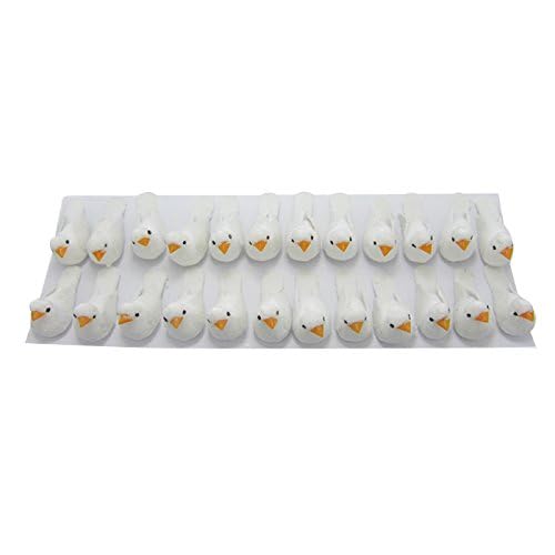 Pursuestar 24Pcs Artificial Mini Peace Dove Pigeon Handmade Candy Box Home Garden Craft Kit Wedding Photograph DIY Decor Ornaments