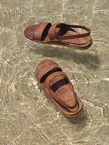 New Adventure Orthopedic J-Slips Hawaiian Jesus Sandals with arch, deep footbed, and backstraps Coconut W7