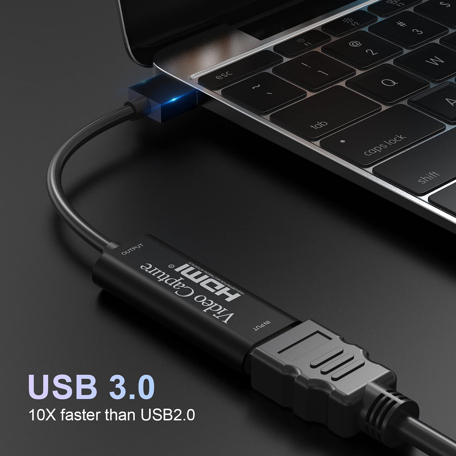 FILMSHOP 4K Video Capture Card, HDMI to USB 3.0 Capture Card 1080P capturadora de Video for Camera, DV, Video Streaming, Live Streaming, Video conferencingCompatible with Windows Linux