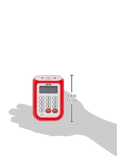 EBM Tanita TD-377 Waterproof Loud Timer, Red