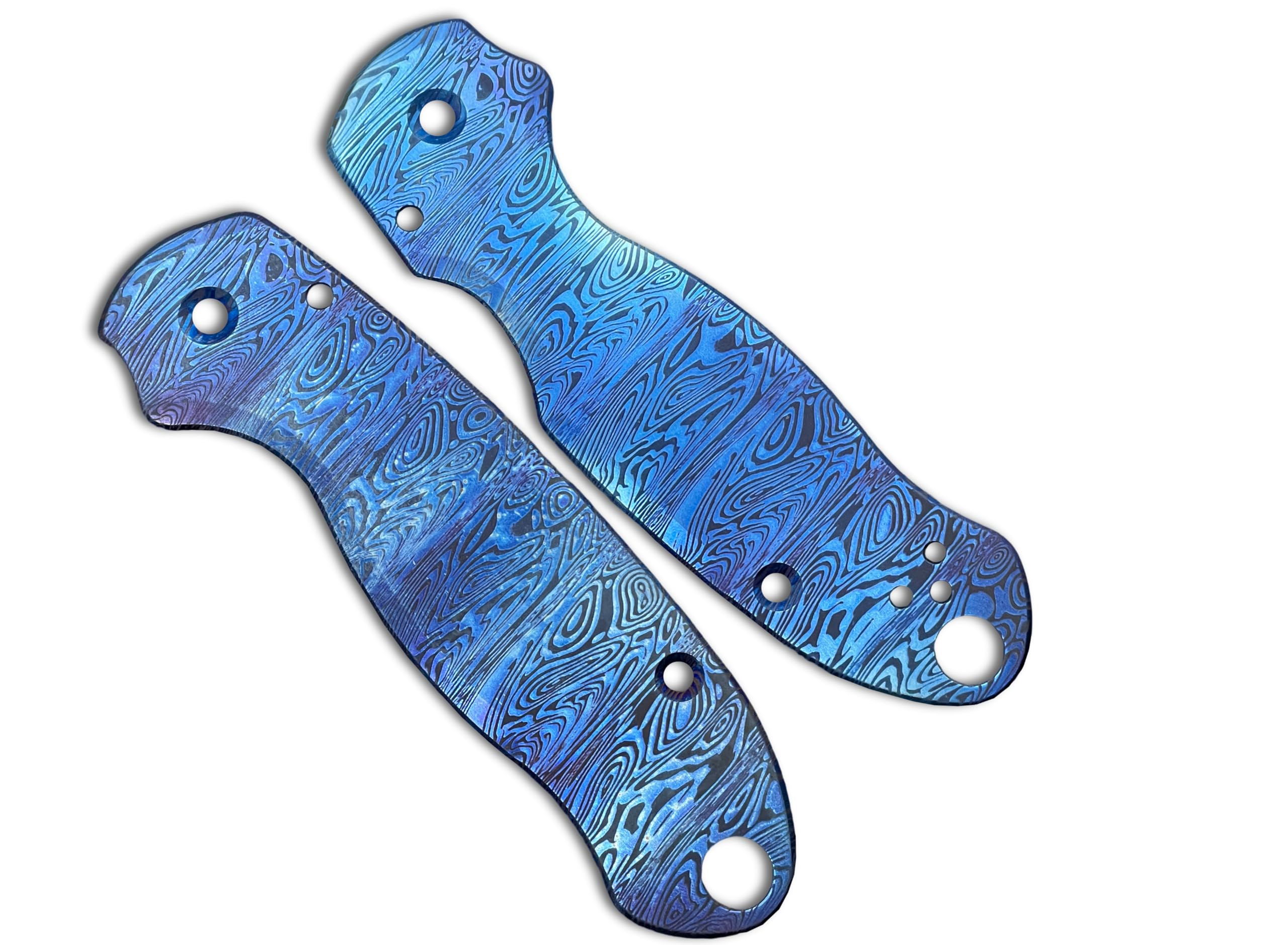 HEIMSKRINGL Flamed Titanium Scales for Spyderco Para 3