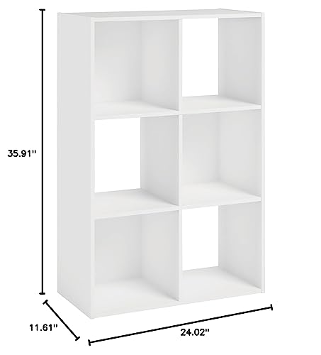 Sauder 6-Cube - 1/2" Construction, White Finish