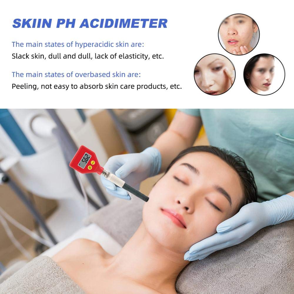 GHGHF Professional Skin PH Tester for Beauty& Surface pH for Soil,Leather, Paper, Emulsion