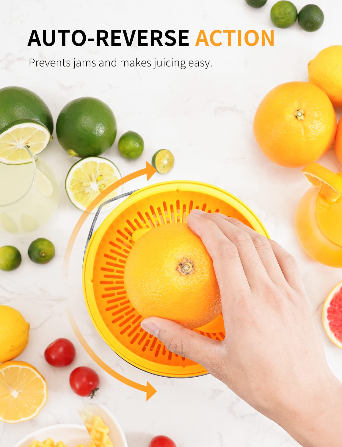 GDOR Citrus Juicer Electric for Lemon, 41oz Lime Citrus Fruits, Orange Juicer Squeezer with Easy Pour Spout