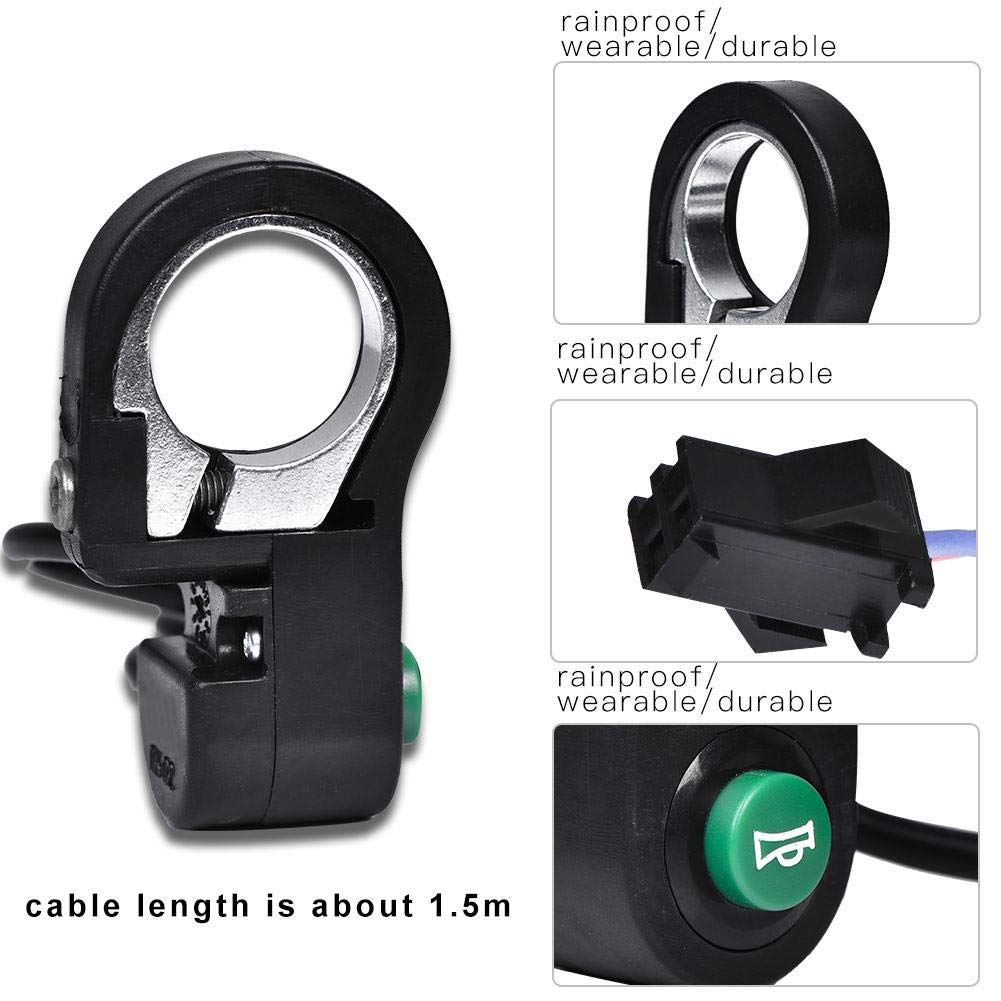 Demeras Horn Switch Button Plastic Horn Switch Button Accessory for Electric Bike Scooter