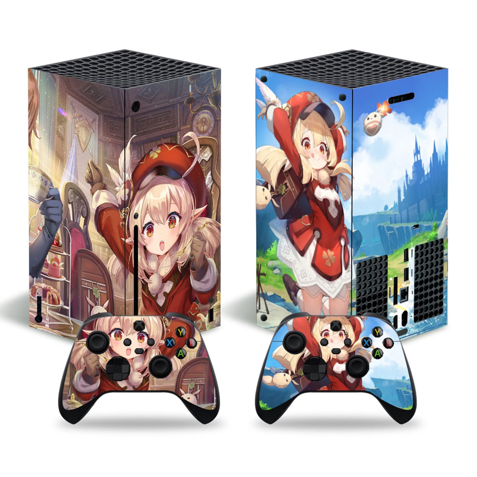 Guugoon Anime Hot Girl Skins Compatible with Xbox Series X Console Controllers, Vinyl Decal Stickers for Xbox Series X,29